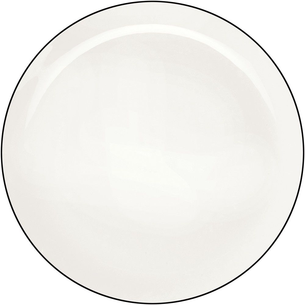 ASA Plat Bord 26.5cm OCO Noir White - Bone China