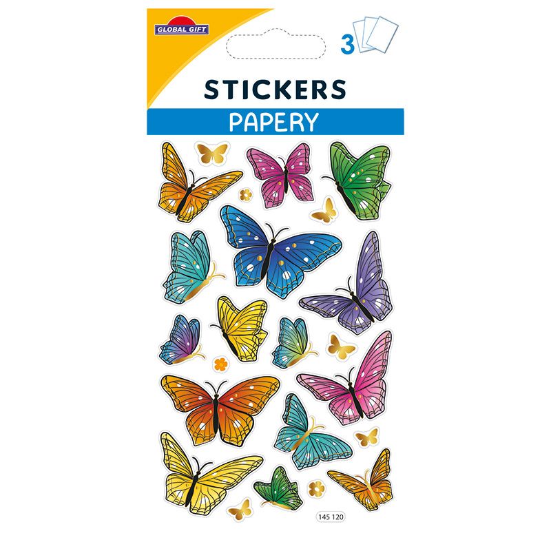 Sticker Bloemetjes/Vlindertjes - assorti - prijs per stuk | 31985614