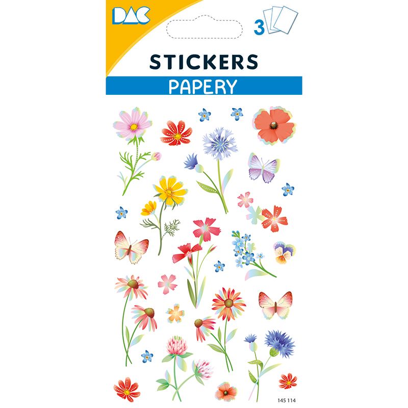 Sticker Bloemetjes/Vlindertjes - assorti - prijs per stuk | 31985614