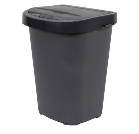 City Vuilbak Push 40 l Grijs 42.5x35x52 cm - met Drukdeksel