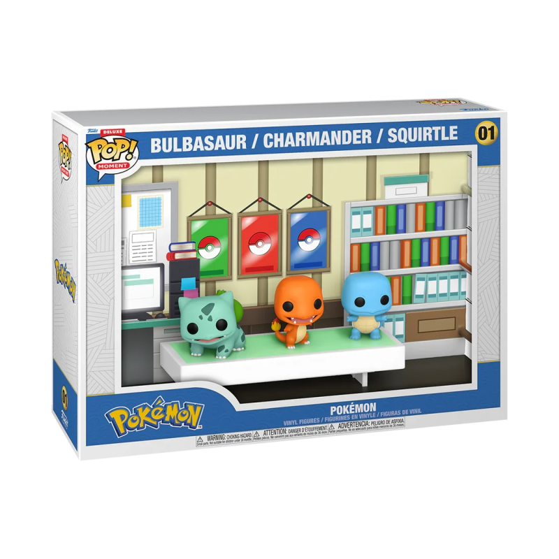 Funko Pop! Moments Deluxe N°01 - Pokémon Starters 1996: Bulbasaur ...