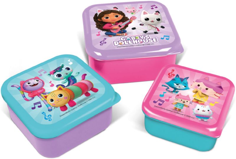 Gabby's Dollhouse Snack Box Set 3 stuks