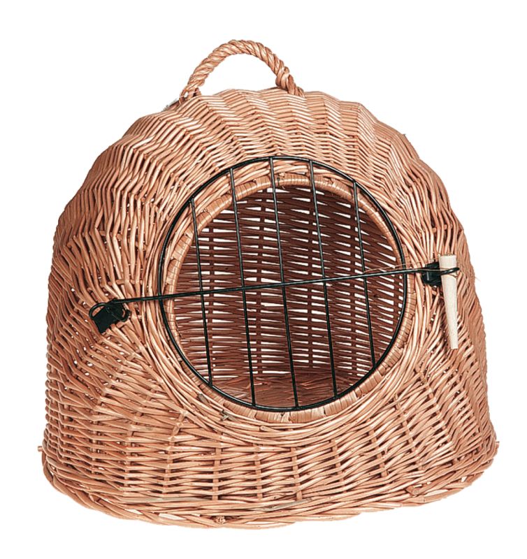 Flamingo Kattenmand Riet met Deur 50 cm